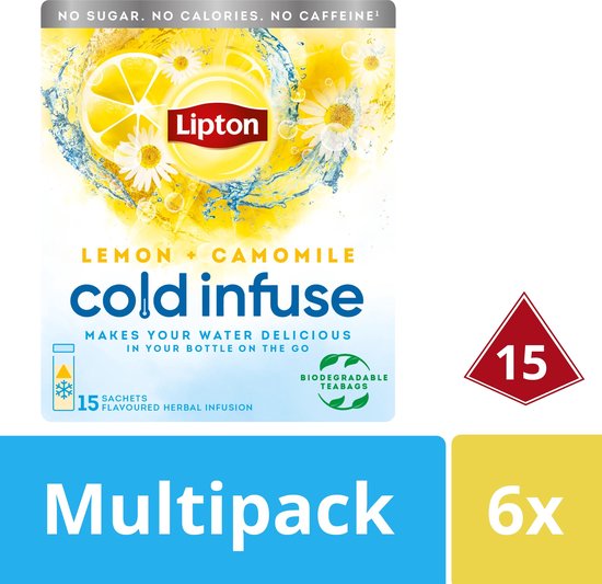Lipton Lemon & Camomile Cold Infuse - 6 x 15 zakjes | bol
