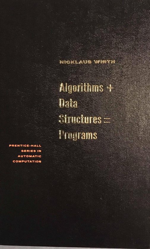 Algorithms + Data Structures = Programs, Niklaus Wirth | 9780130224187 ... Algorithms + Data Structures = Programs, Niklaus Wirth | 9780130224187 ...