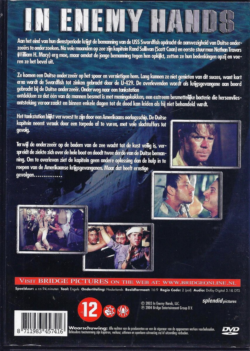 In Enemy Hands (Dvd), Scott Caan | Dvd's | bol.com