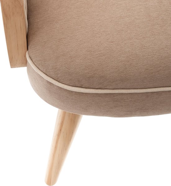 Atmosphera Fauteuil kind - Taupe - Geweven rieten armleuning - H 56 cm ...