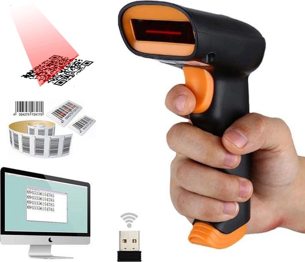 A&K Draadloze USB Barcode Scanner en QR code Scanner | Draadloos ...
