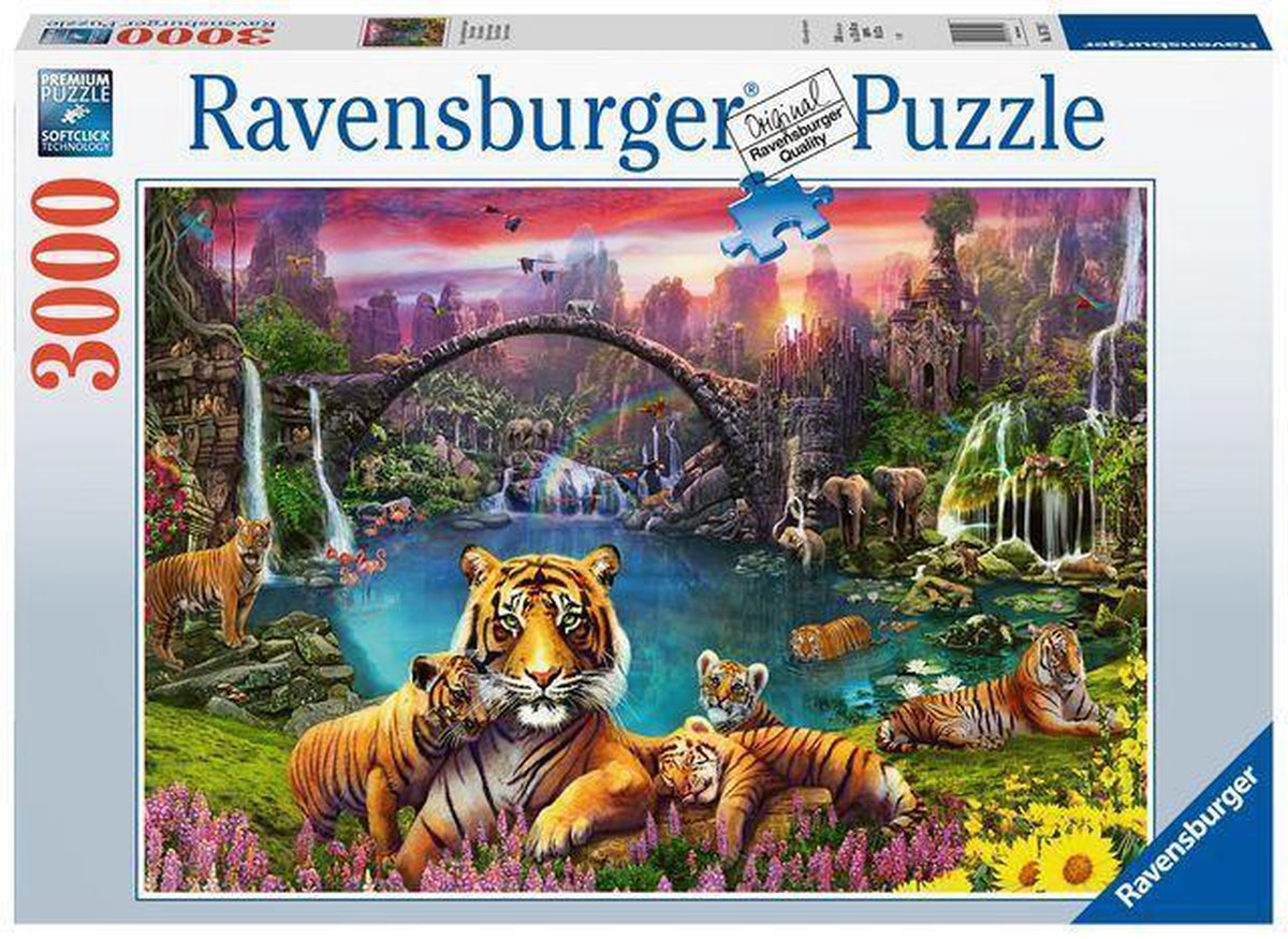 Ravensburger legpuzzel Tiger paradise 3000 stukjes | bol.com