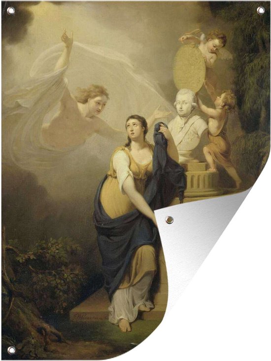 Tuinschilderij Alrie op de dood van Willem V - Schilderij van Jan ...