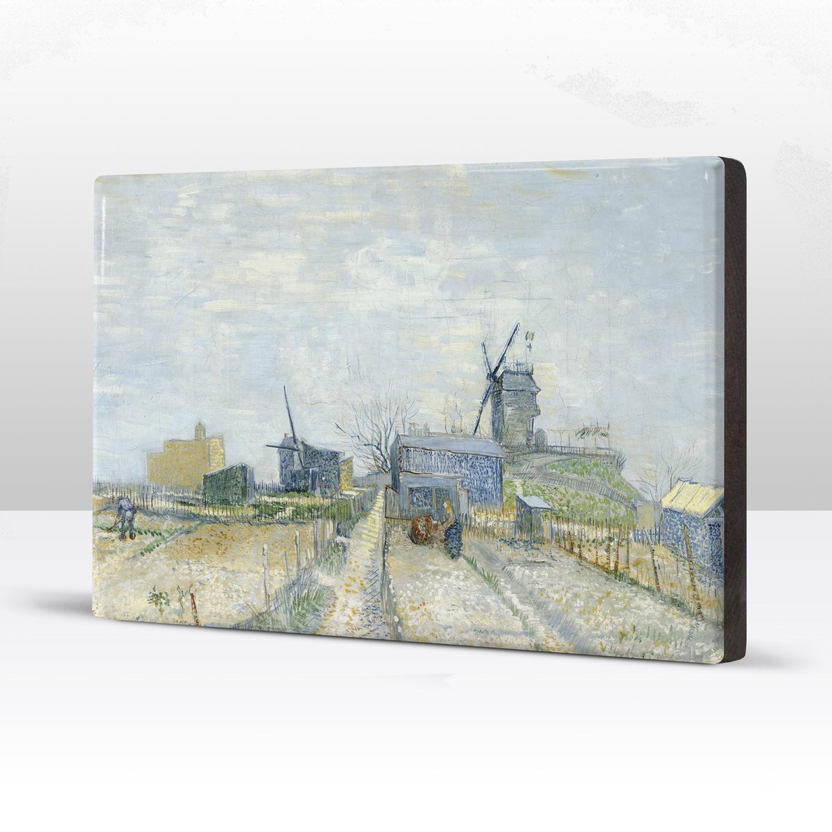 Montmartre- molens en moestuinen - Vincent van Gogh - 30 x 19,5 cm ...