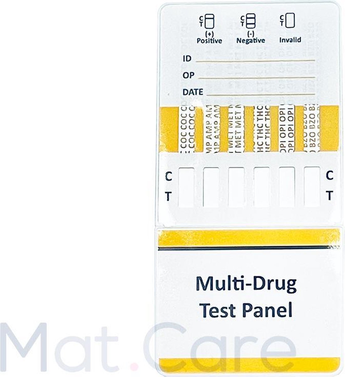 Mat Care Multi Drug Test - multidrugs test - AMP/BZO/COC/MET/OPI/THC ...