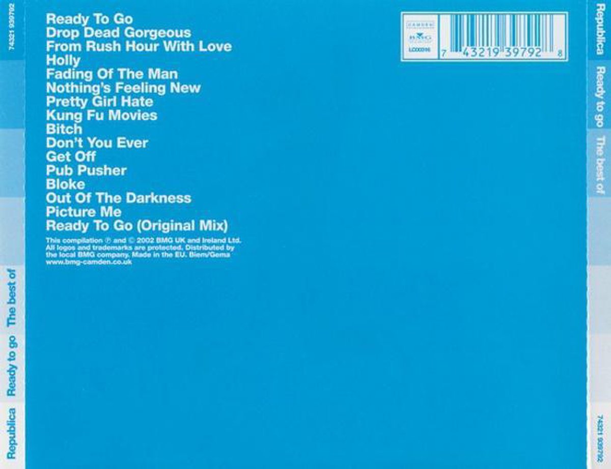 Ready To Go: The Best Of Republica, Republica | CD (album) | Muziek ...