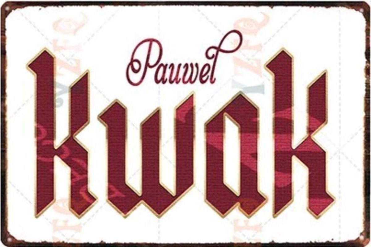 Kwak Logo Reclamebord van metaal METALEN-WANDBORD - MUURPLAAT - VINTAGE ...