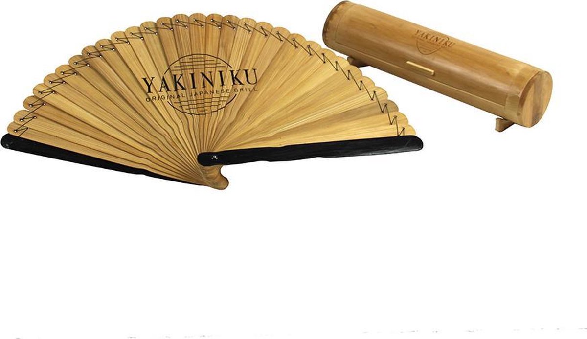 YAKINIKU Bamboo Hand Fire Fan | Handwaaier | Waaier | Kolenwaaier | BBQ ...