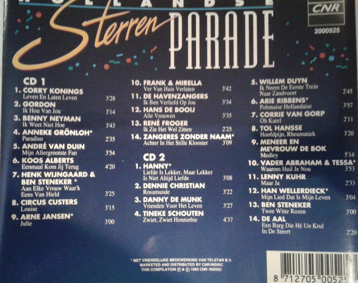 Hollandse Sterren Parade (2CD), Various | CD (album) | Muziek | bol.com