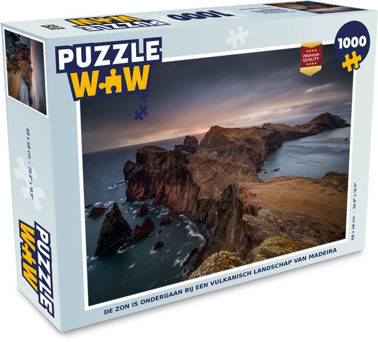 Puzzle Madeira 1000 pièces - Le soleil s'est couché sur un paysage ...