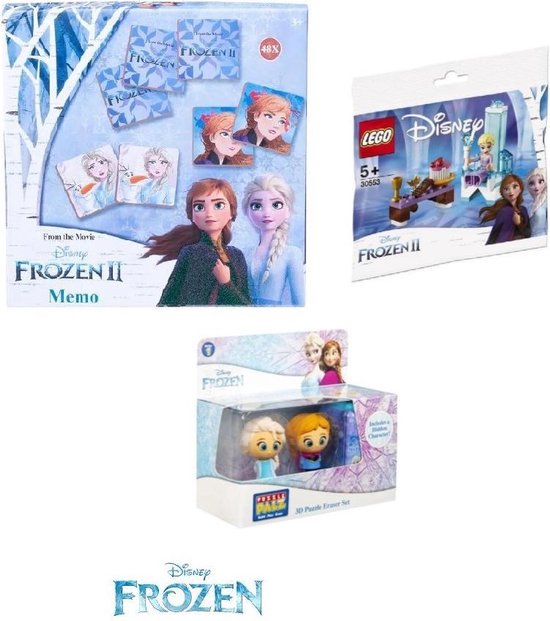 Frozen - Memory - Gum - Lego - Set van 3 - Disney | bol.com