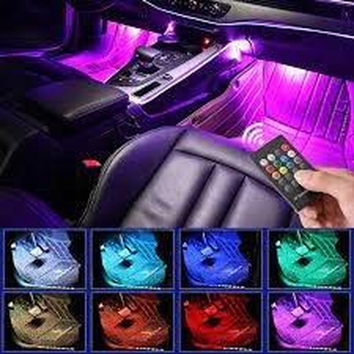 Autoverlichting Interieur met Afstandbediening | Ledstrips | Auto ...