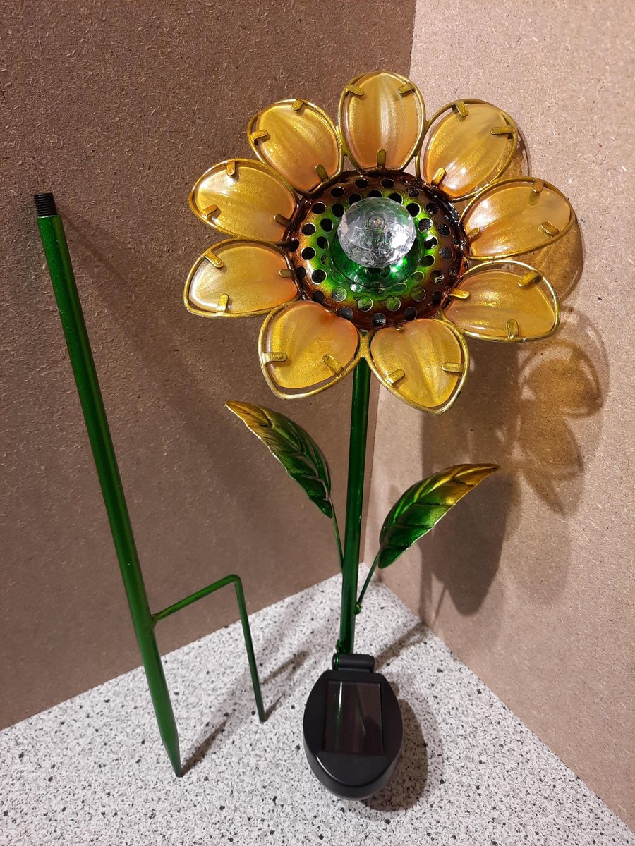 Enjoythesun Solar Zonnebloem - Tuinprikker/Tuinsteker 78 cm(H) - Gaat ...