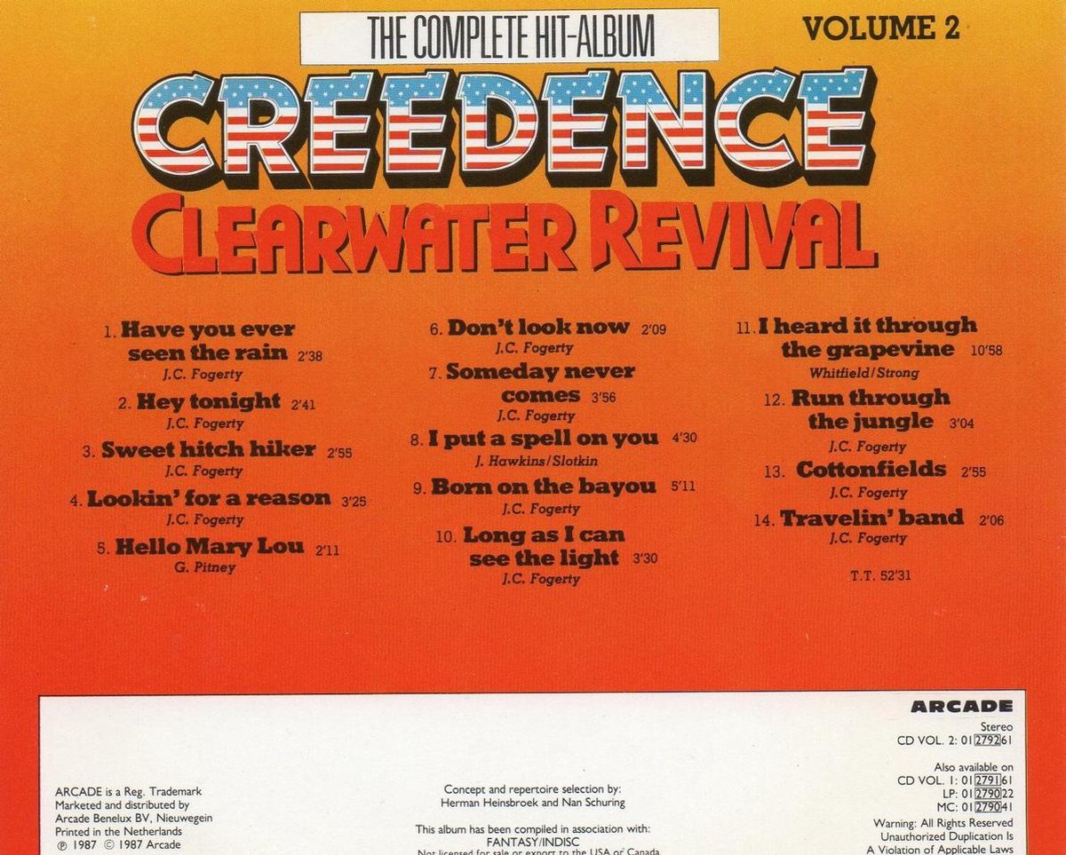 Creedence Clearwater Revival - The Complete Hit-Album Volume 2 ...