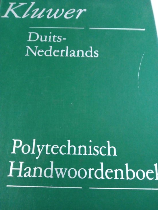Polytechnisch handwdb. duits-ned. gebonden, Schuurmans | 9789020125306 ...