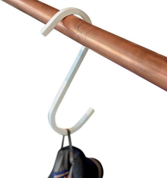 LIROdesign S-haak wit - Kapstokhaak - Metalen S haak - Set van 5 stuks ...