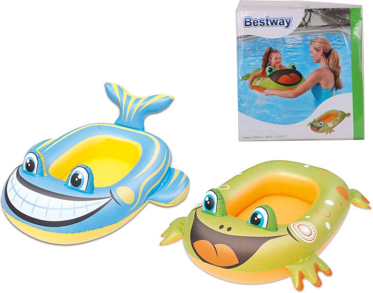 Bestway Opblaasboot Kikker Groen 100 X 83 Cm | bol.com