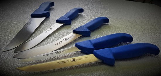 5-delige set slagersmes, steekmes, beenmes, slagersmessenset, mes | bol.com