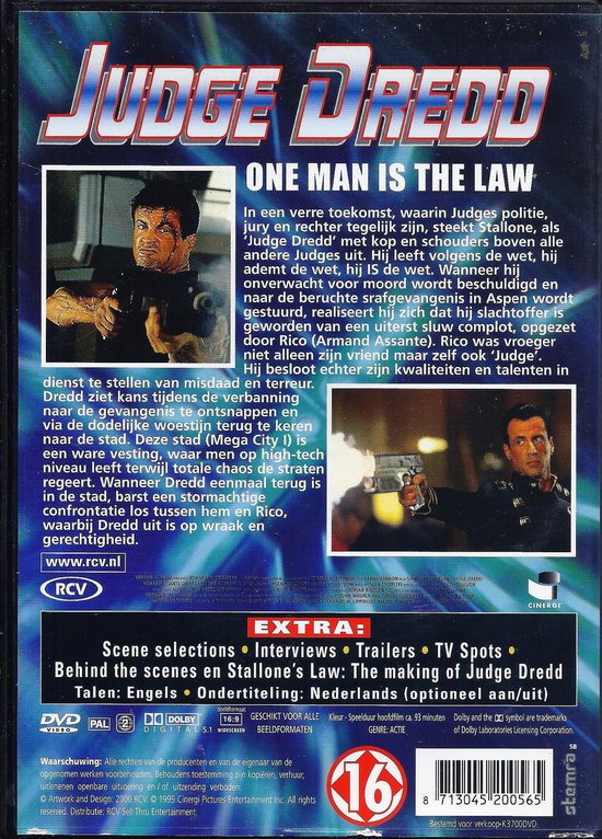 Judge Dredd (Dvd), Max von Sydow | Dvd's | bol
