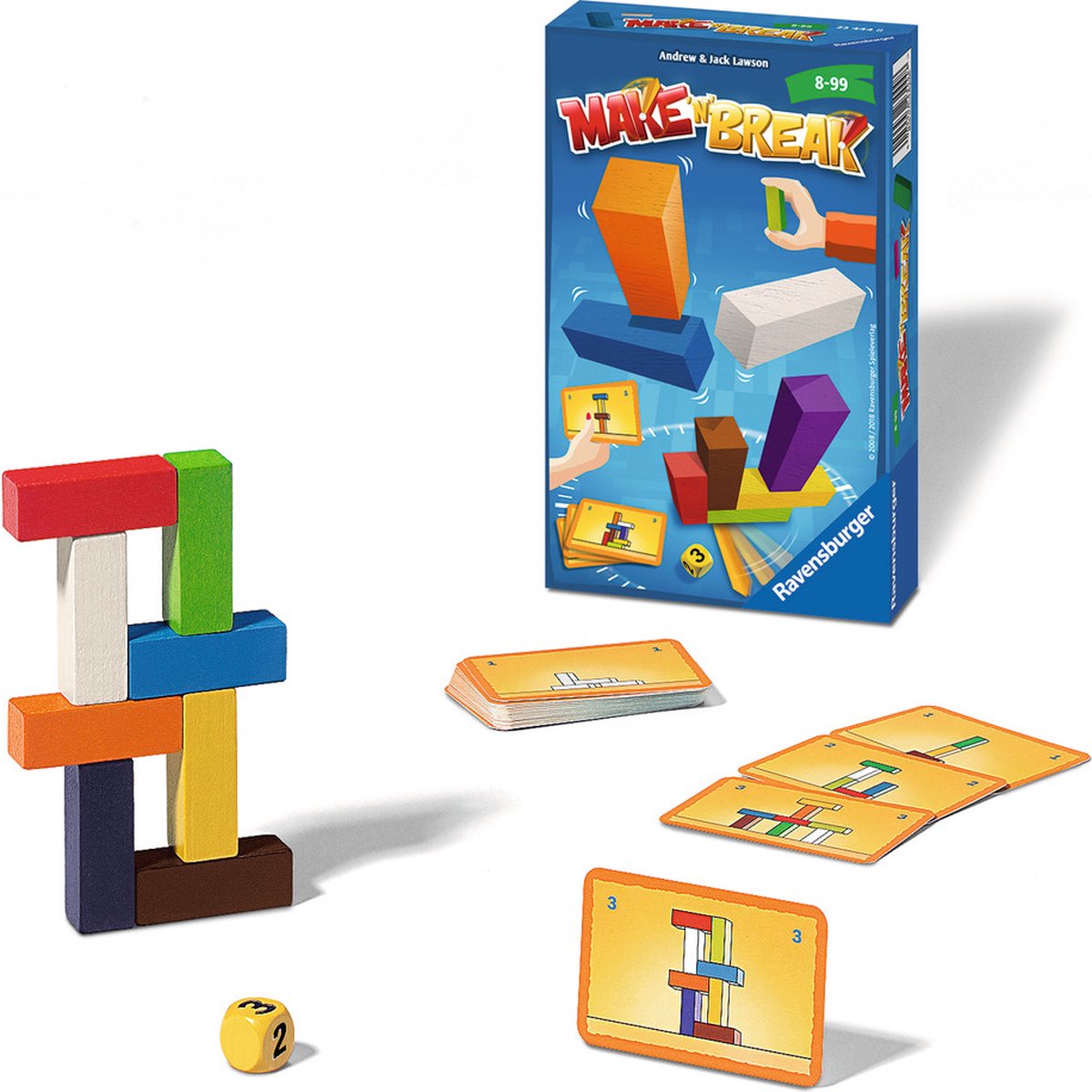 Ravensburger 23444 - Make 'n' Break - Behendigheidsspel voor onderweg | Games | bol