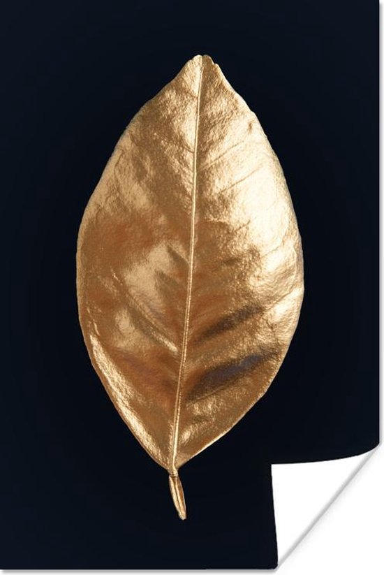 Poster Goud - Blad - Luxe - 60x90 cm | bol.com