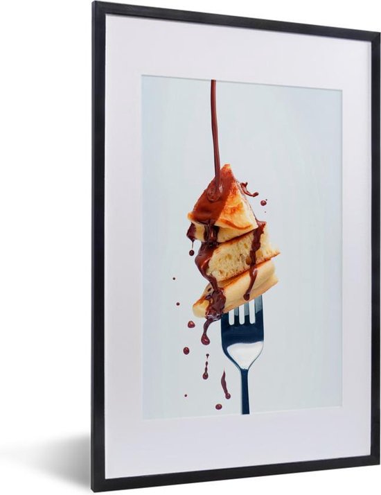 Fotolijst incl. Poster - Toetje van versgebakken pannenkoeken met ...