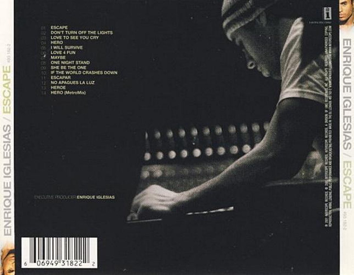 Escape, Enrique Iglesias | CD (album) | Muziek | bol