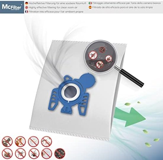 20 stofzuigerzakken incl. microfilter geschikt voor Miele Complete C3 ...