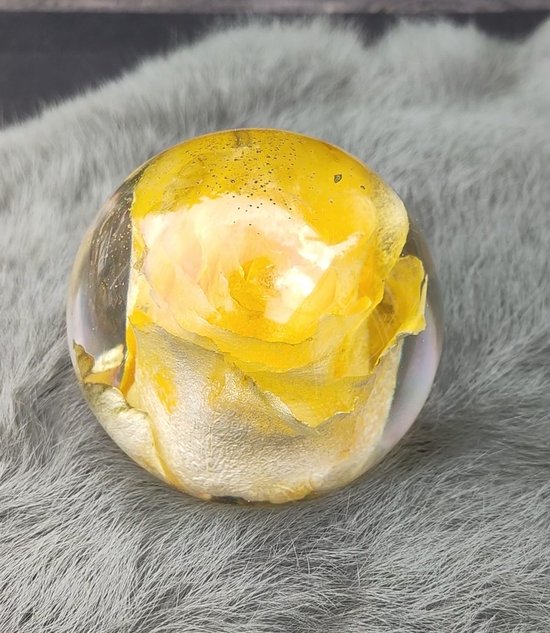 Resin Art JR: Unieke gedroogde Gele Roos in Bol | bol