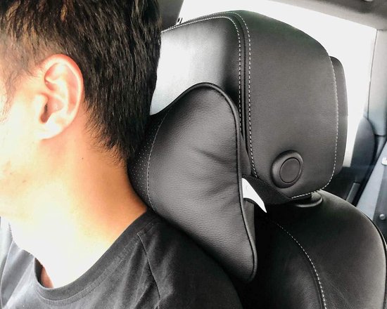 Lederen Autokussen - Autostoel Kussen - Nekkussen Auto - Hoofdsteun ...