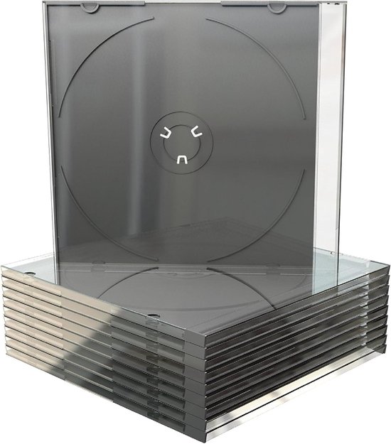 Blank CD Case Pack of 50 Black - 50 Pack Case Holder Storage Cover | bol