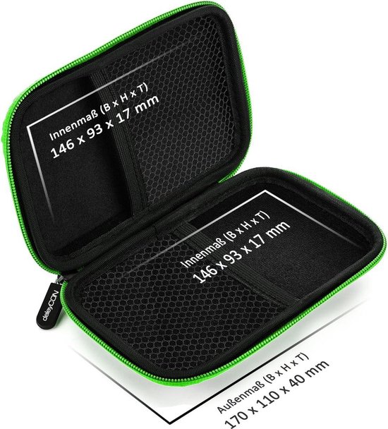 25 Inch Harde Schijf Tas - Robuust & Stootvast - HDD Case - 2 ...