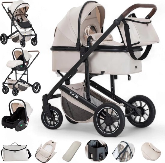 Lunola Luna - Kinderwagen 3-in-1 - incl. autostoel - 0-22kg - XXL ...