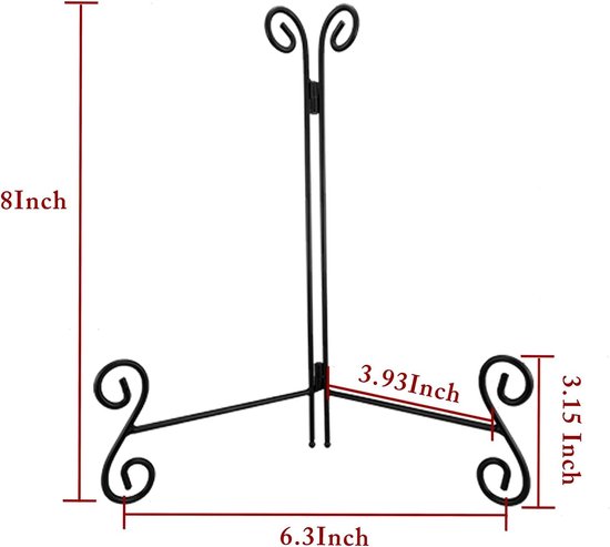 Luvetrex ® Stijlvolle en Stevige Metalen Standaard voor Borden, Foto's ...