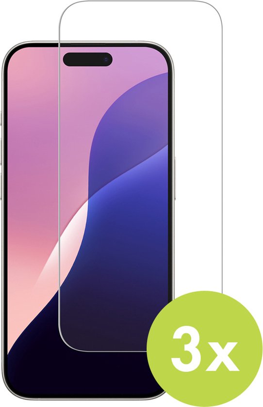 imoshion Bundel Screenprotector Gehard Glas 3 pack - Geschikt voor iPhone 16 Pro Max | bol
