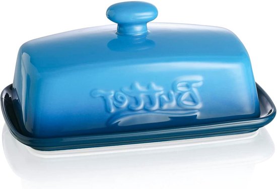 Porseleinen botervloot met deksel - Classic Color Changing Boter Keeper ...