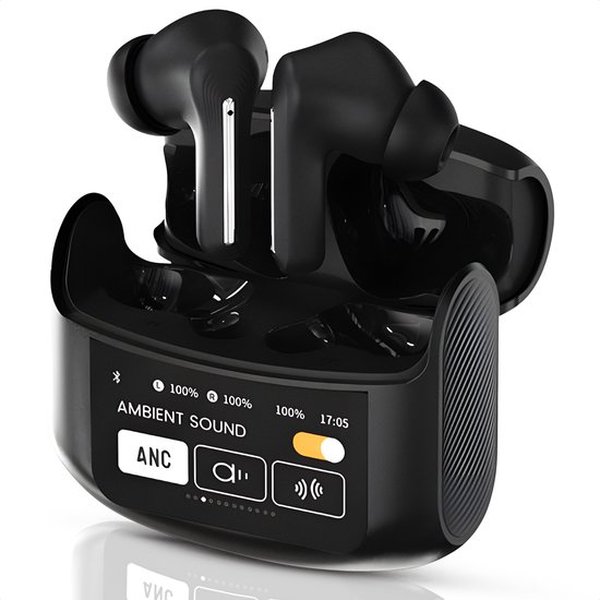 Draadloze Oordopjes – Active Noise Cancelling – LED Display – Bluetooth ...