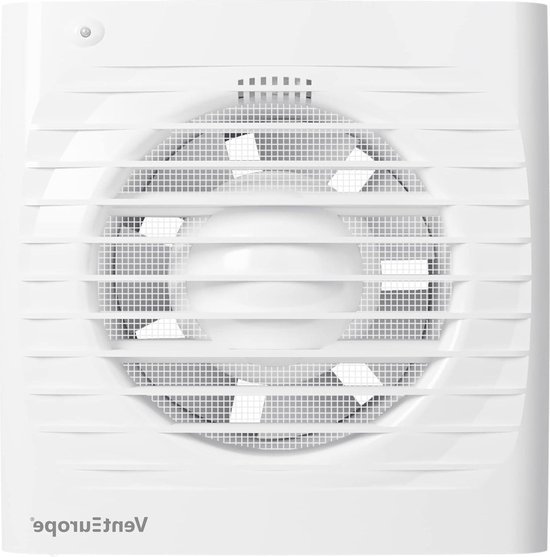 Badkamer Ventilator 100 mm Met Terugslagklep Muggennet Met Timer ...