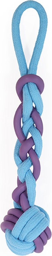 Battersea touw / rubber tug blauw 38x8 cm | bol