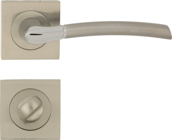 Domino krukgarnituur WC- badkamerset | met vierkante rozetten | voor ...