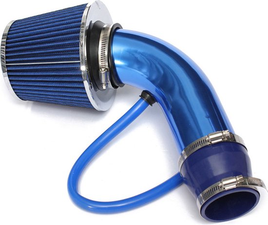76mm Universeel Performance Auto Koude Luchtinlaatpijp - Blauw - Turbo ...