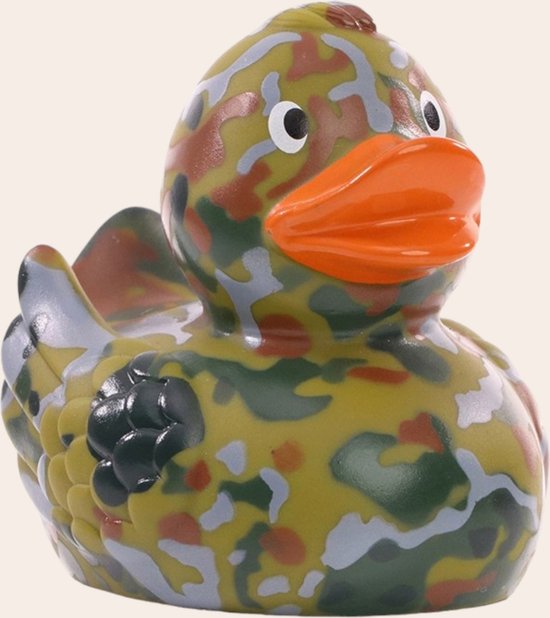 MBW Badeend in Camouflagekleuren - Stoer badplezier voor avonturiers | bol