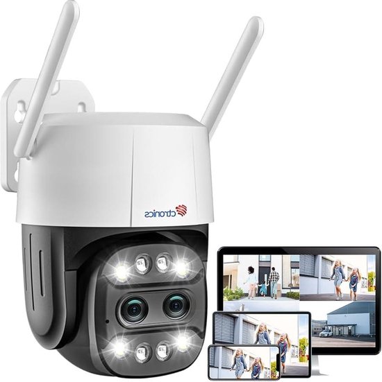 Bewakingscamera PTZ hybride zoom 6x wifi buiten camera dubbele lens IP automatische... | bol