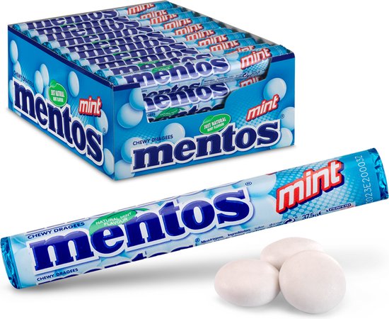 Mentos Mint Snoep Vegan 1x40rollen | bol