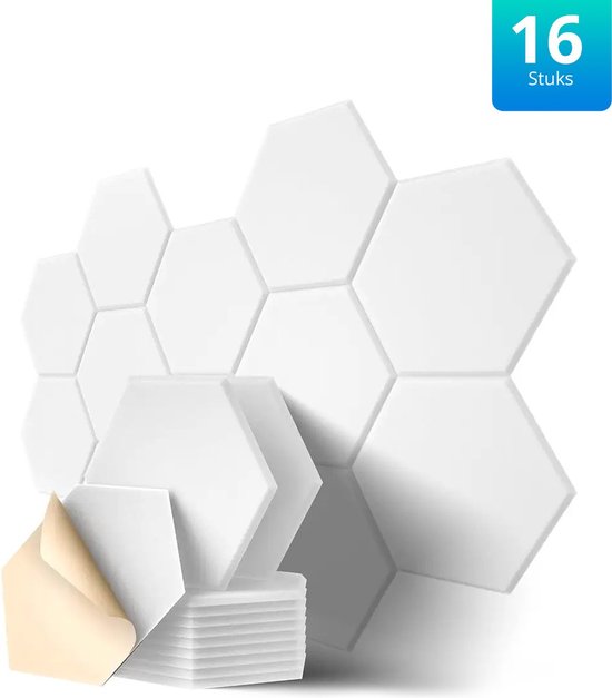 Mogi Products-Akoestische Panelen-16 Stuks-Wit -... | bol