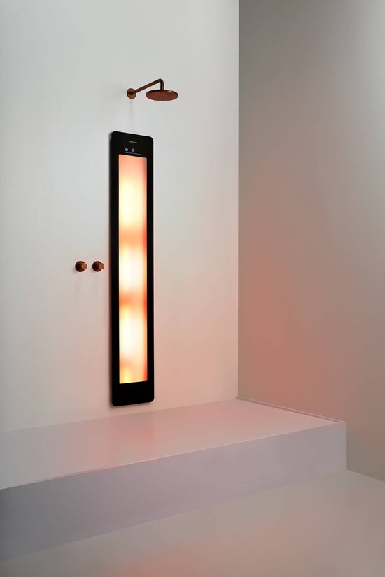 Sunshower One L inbouw met infrarood black | bol