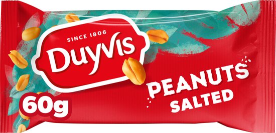 Duyvis Gezouten Pinda's - Noten - 20 x 60 gram | bol
