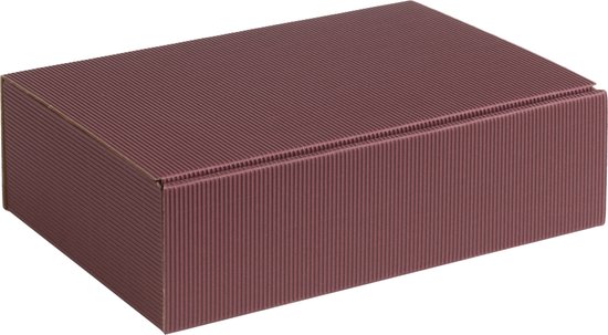 Geschenkdoos ribbelkarton 20x14x7cm BORDEAUX (100 stuks) | bol
