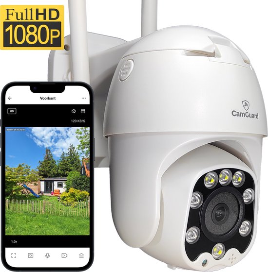Camguard 4G beveiligingscamera met simkaart - Geen wifi nodig - Buiten ...