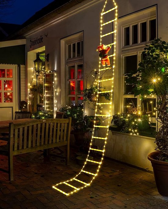 Kerstladder LED Kerstverlichting - 3 meter Kerst Ladderverlichting met ...